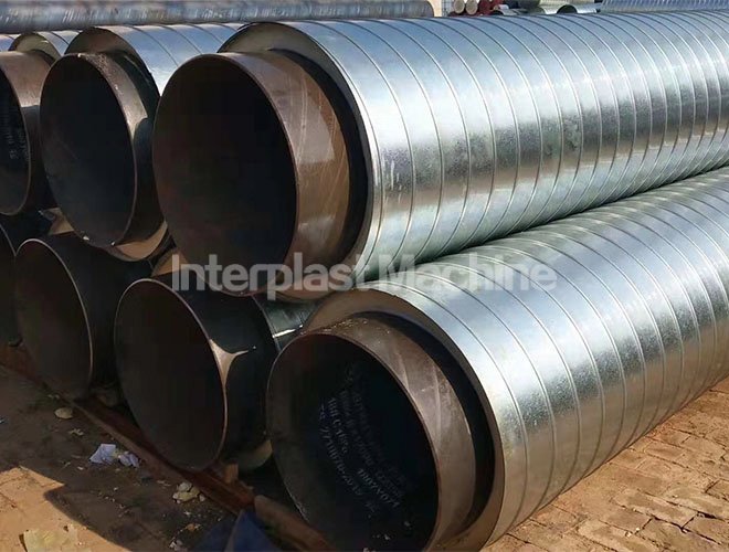 spiral pre insulated pipe machine_spiral insulation jacket extruder ...