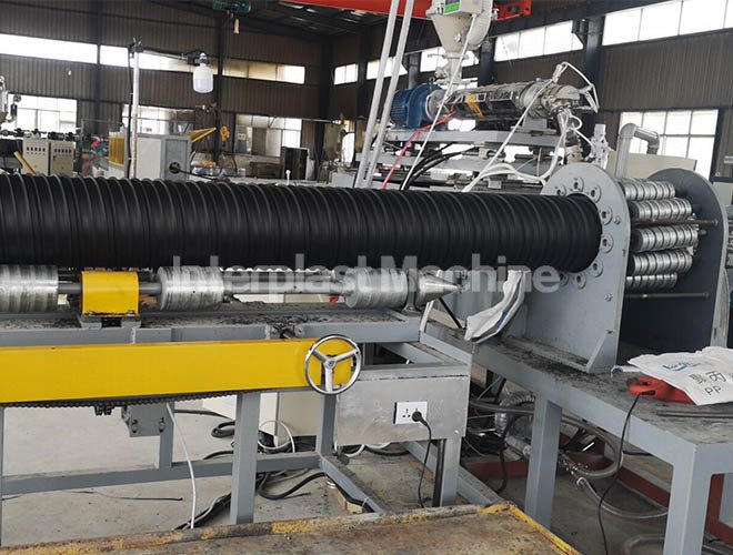 plastic steel reinforced spiral pipe machine_steel reinforced spiral ...